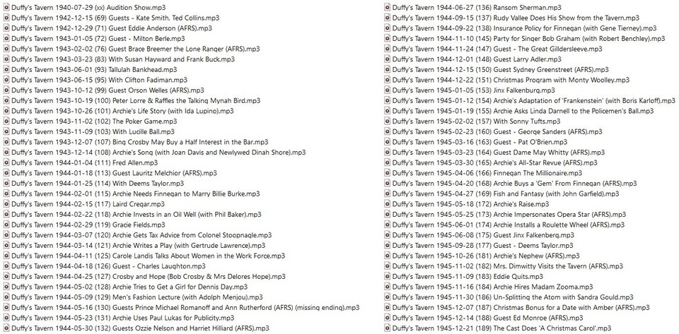 DUFFY'S TAVERN 160 Classic Oldtime Radio Shows MP3 On USB Drive | eBay