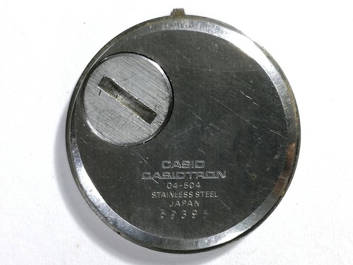Casio Watch Back Cover 04-504 Stainless Steel | eBay