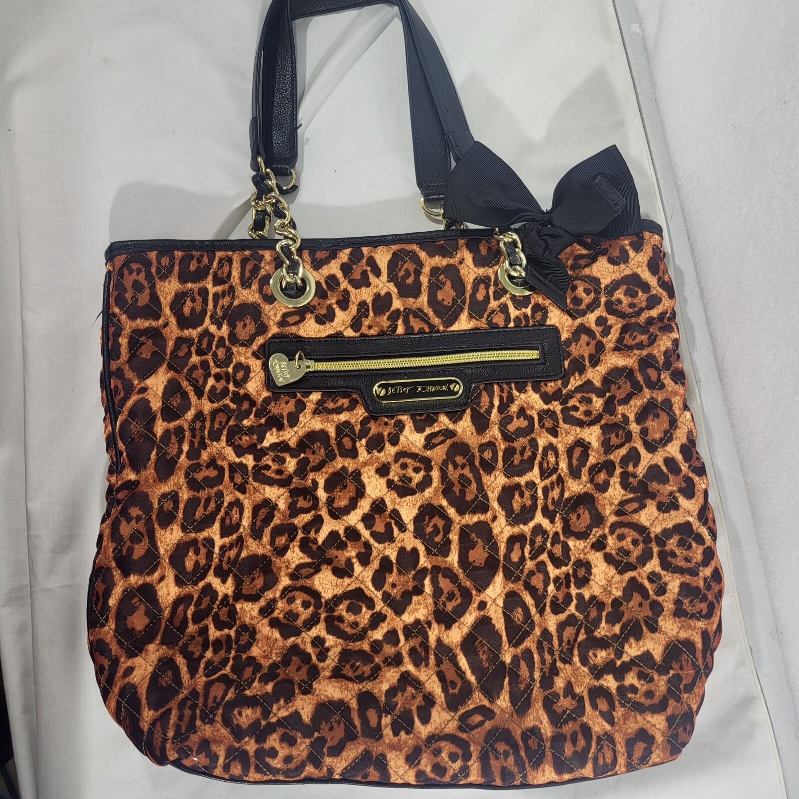 Betsey Johnson Brazilian Cheetah Print Sequin Chain S… - Gem