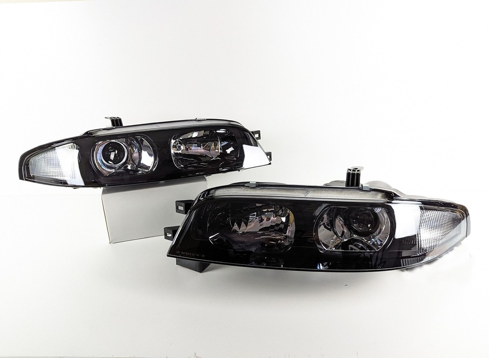 JDM Black OE Projector Headlights for Nissan Skyline R33 GTR GTS25 GTS ...