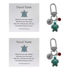 Travel Turtle Keychain Metal Sea Turtle Pendants Travel Keychain Turtle ...