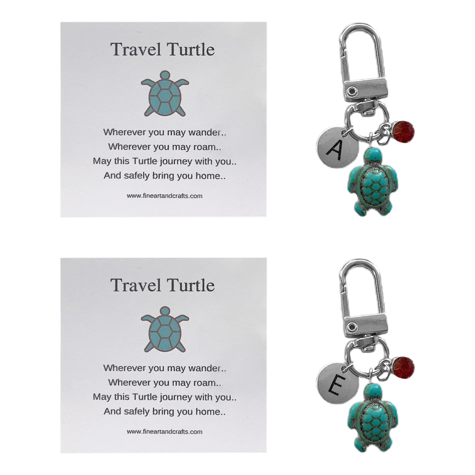 Travel Turtle Keychain Metal Sea Turtle Pendants Travel Keychain Turtle ...