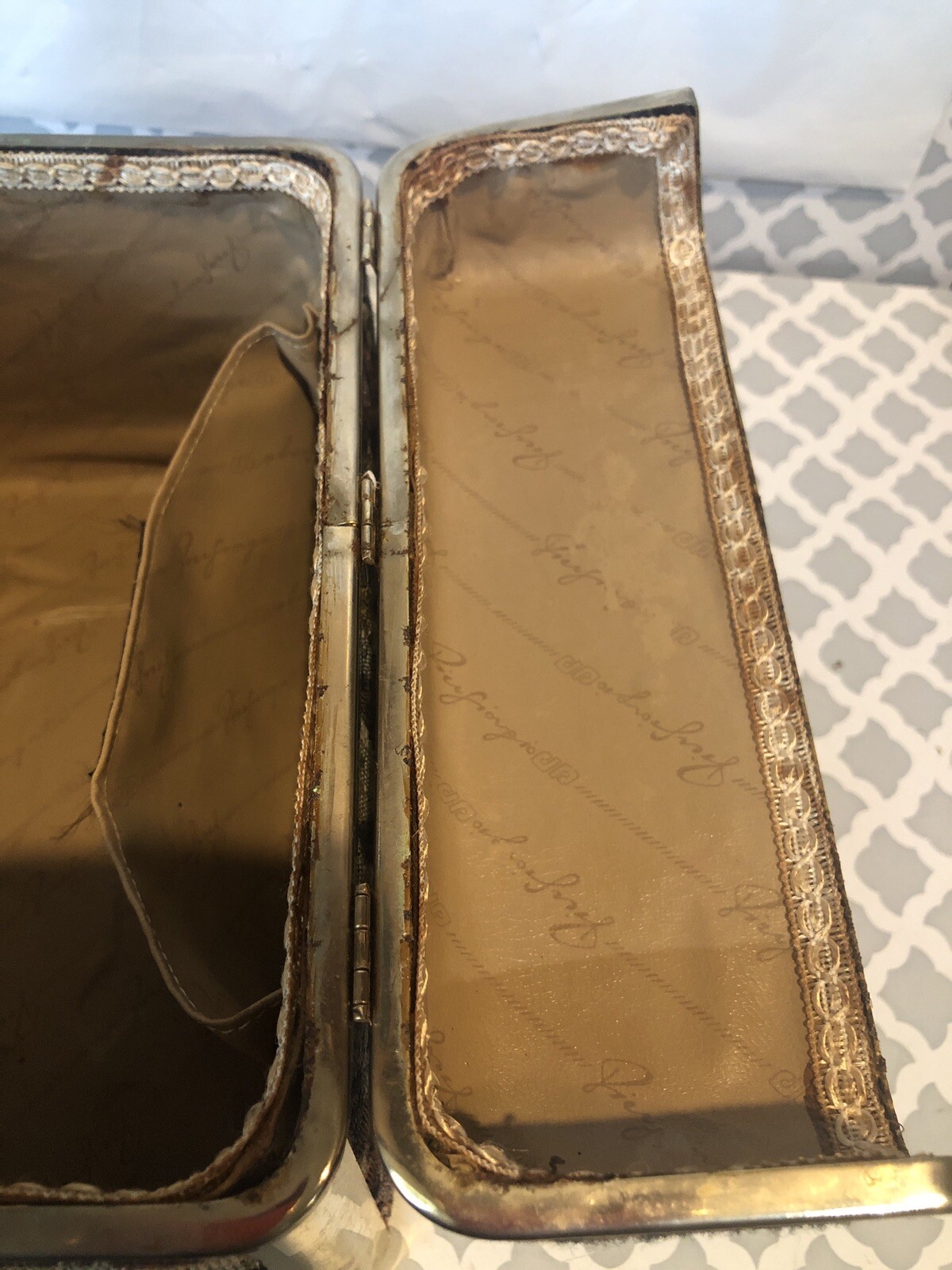 Pier Giorgio Italy Vintage Tapestry Covered Box Purse- | eBay