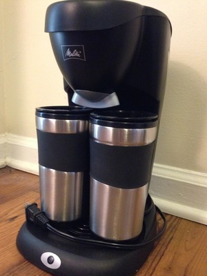 Melitta Take 2 Coffee Maker with 2 Stainless Steel Travel Mugs--See ...