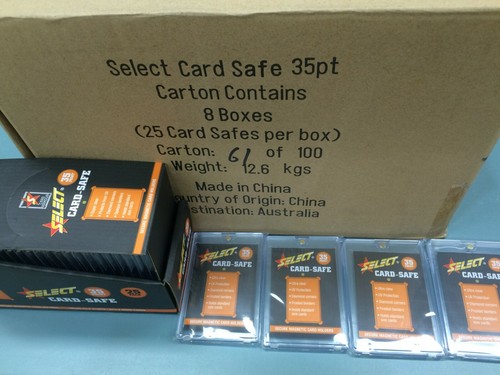 Select "Card Safe" Single 35 point Magnetic One-Touch Card Holder x200 ...