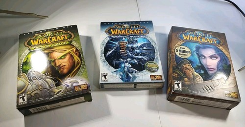 World Warcraft - Lot of 3 Games- Base Game Expansions - PC Games ...
