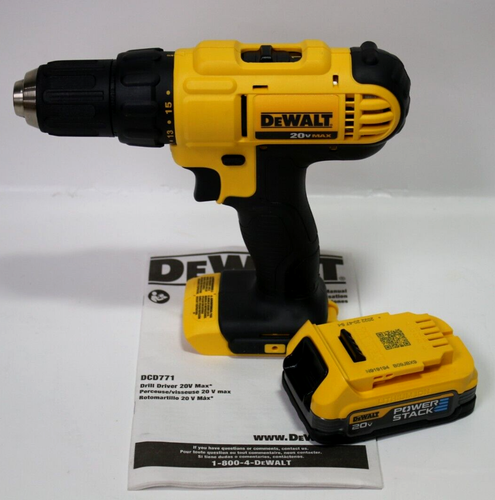 DeWalt DCD771 20V 1/2" Drill Driver Cordless Compact MAX | eBay
