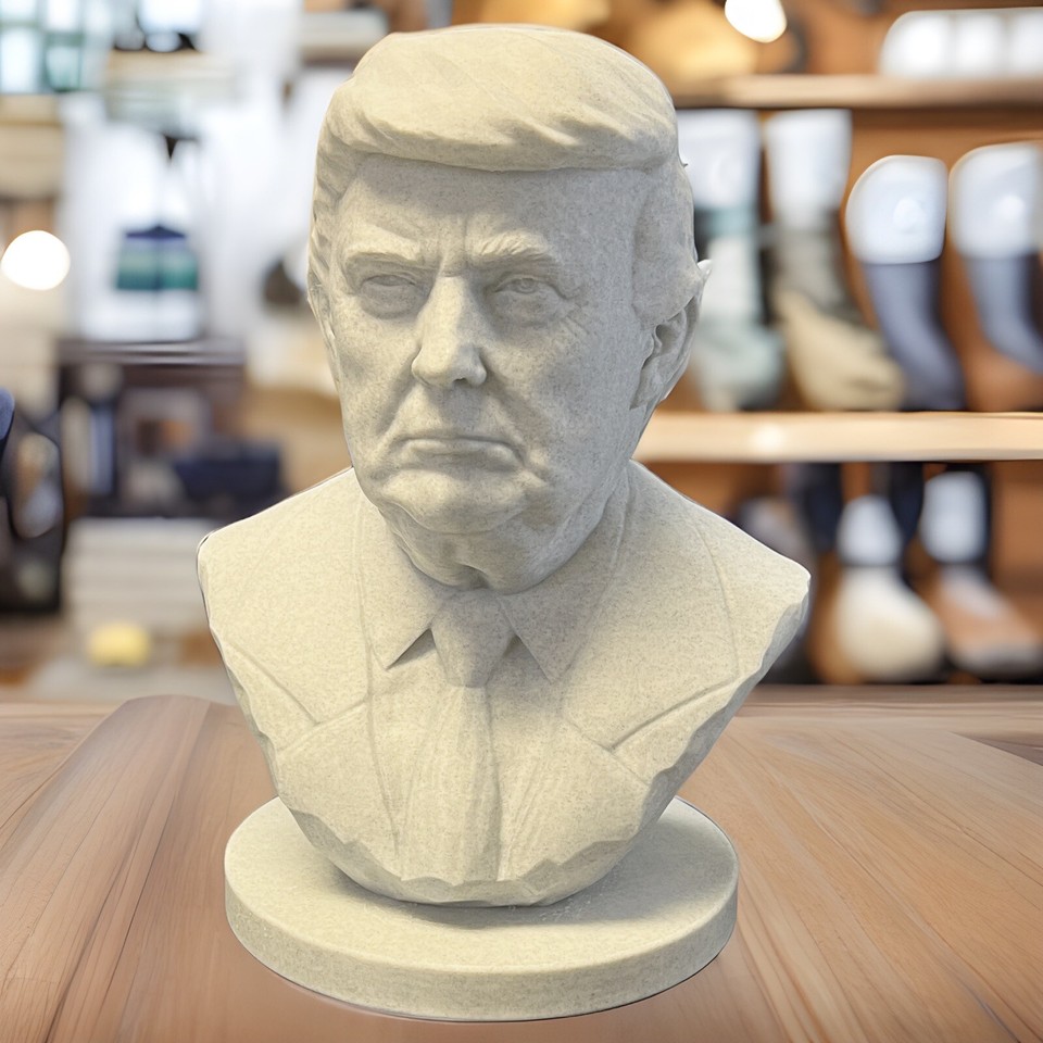 Massively HUGE! FREE GIFT 🎁 President Donald Trump Bust Marble 3d Print ...