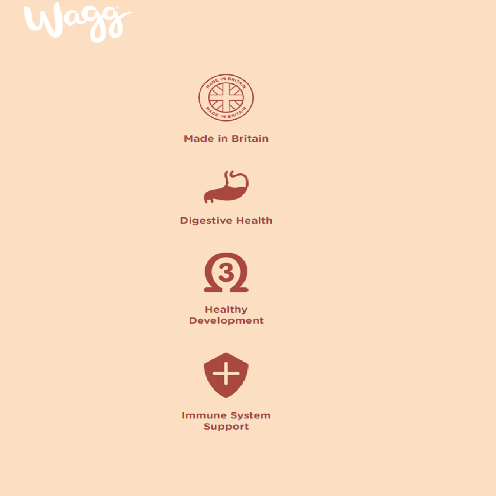 WAGG PUPPY : 2kg, 4kg or 12kg Chicken Junior Dry Dog Food bp Puppies ...