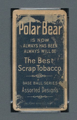 POLAR BEAR PSA 1.5 FAIR T206 SAM CRAWFORD HOF w/BAT 1909 PB TOBACCO ...