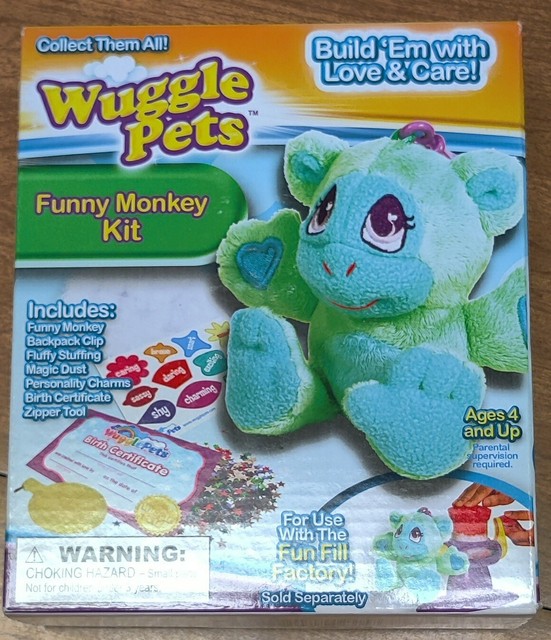 Wuggle Pets Funny Monkey Kit as Seen on TV Stuffed Pet Animal for sale ...