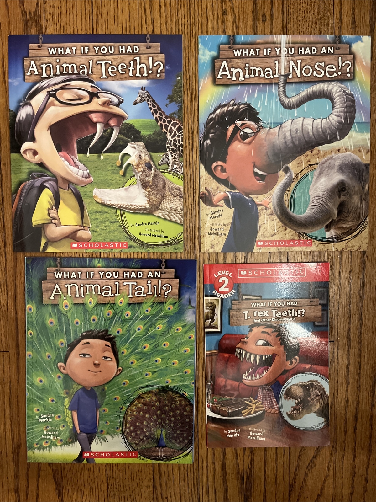 WHAT IF YOU HAD ANIMAL...? Teeth/Nose/Tail/T.Rex Teeth, Lot Of 4 Brand ...