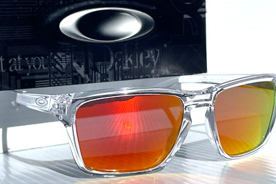NEW Oakley SYLAS Shiny Clear POLARIZED Galaxy Ruby Lens Sunglass 9448 ...