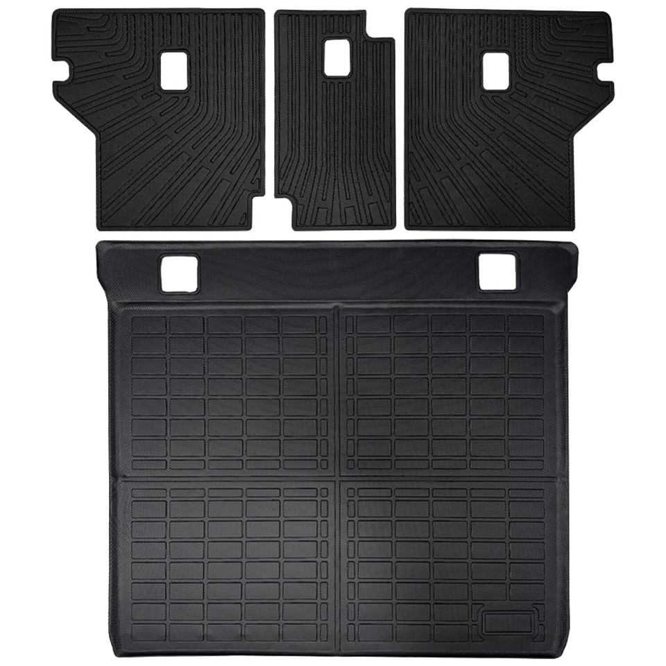 Cargo Mat For Toyota 4Runner 2010-2024 Trunk Mat Cargo Mat TPE Backrest ...