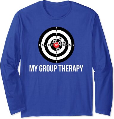 Group Therapy Shooting Range Funny Gun Enthusiast Long Sleeve Tshirt | eBay
