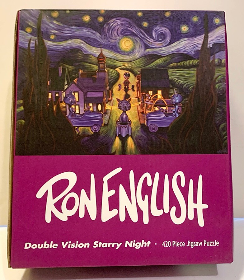 Ron English Double Vision Starry Night Puzzle | eBay