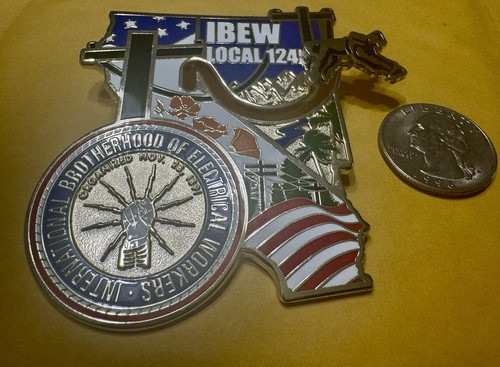 IBEW Local 1245 San Francisco, California lineman lapel pin | eBay