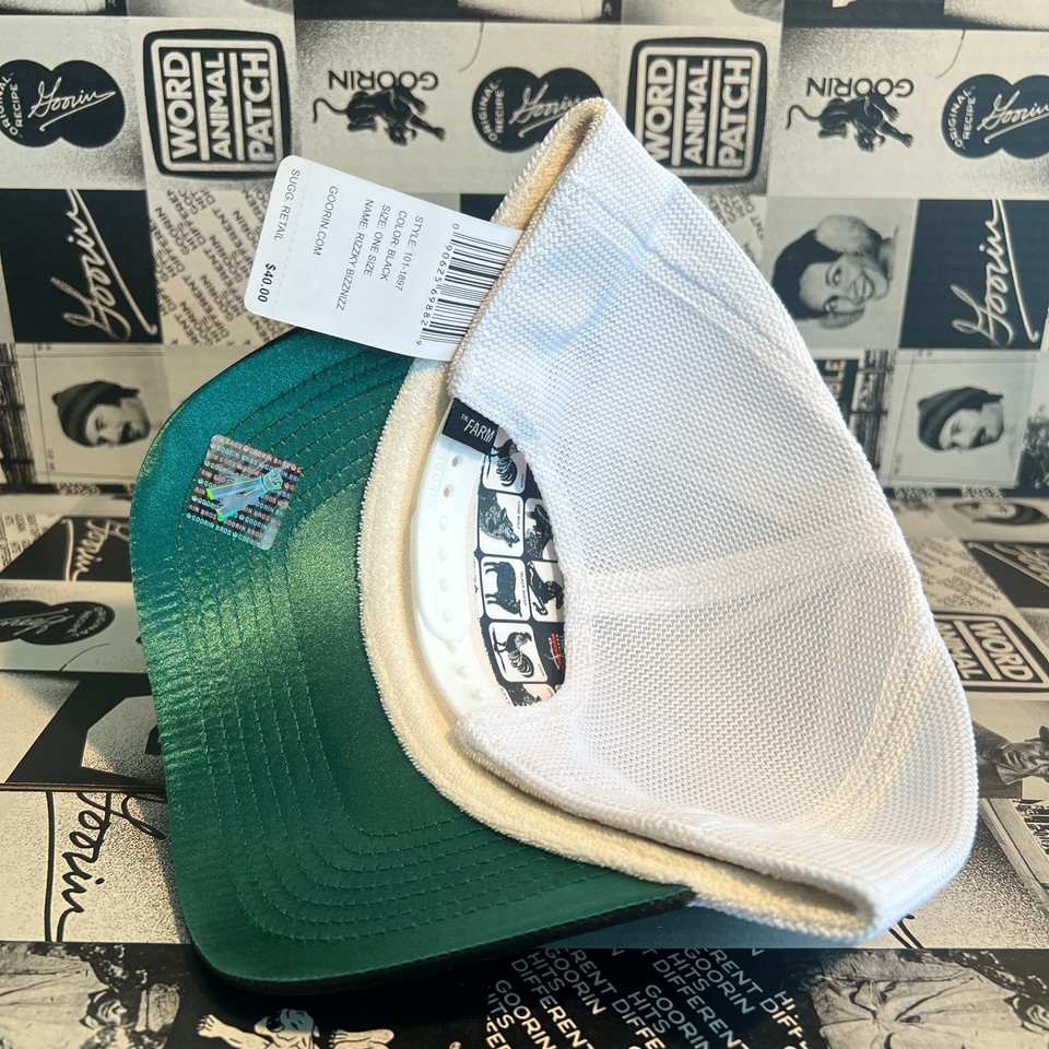 Authentic Goorin Bros Rizzky Bizznizz Dolphin "Rizz" Black White Green ...