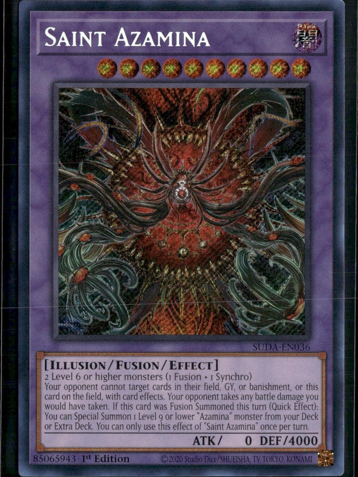 Yu-Gi-Oh! Saint Azamina SUDA-EN036 Secret Rare 1st Edition NM | eBay