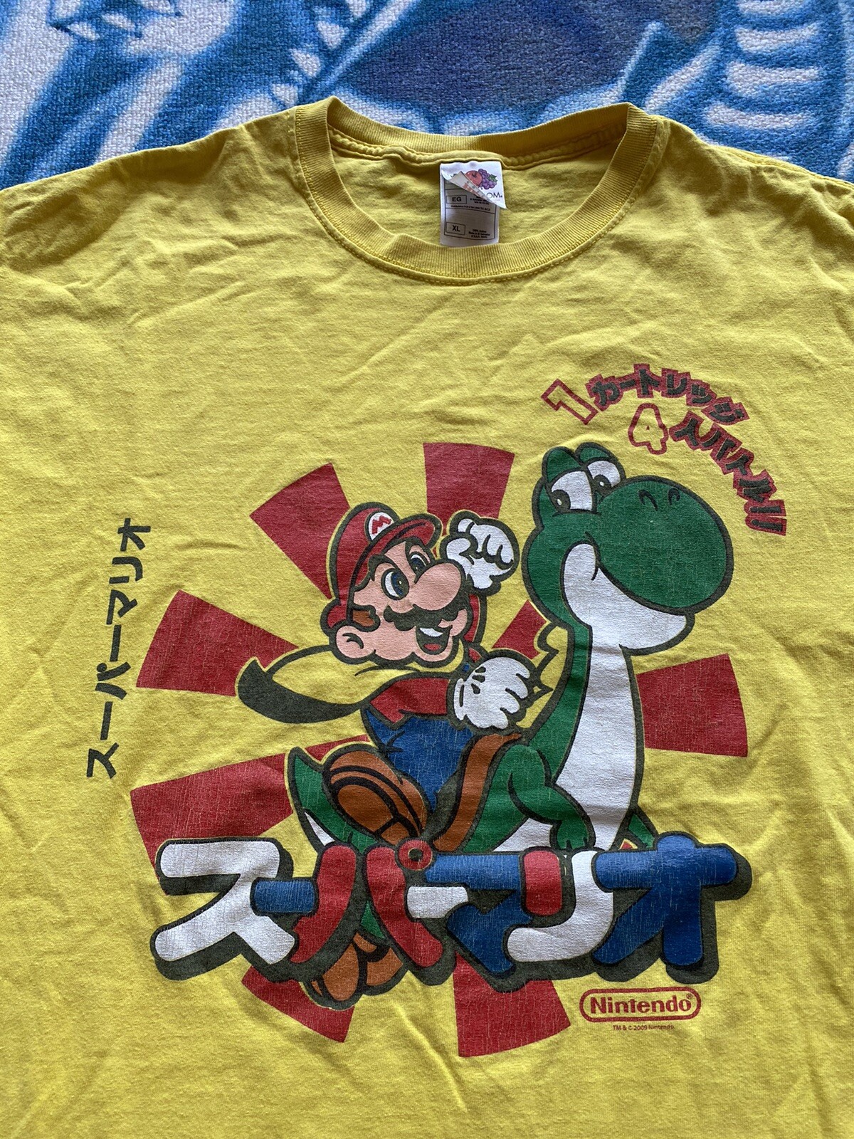 Vintage Y2K Nintendo Mario & Yoshi Shirt XL Japanese … - Gem