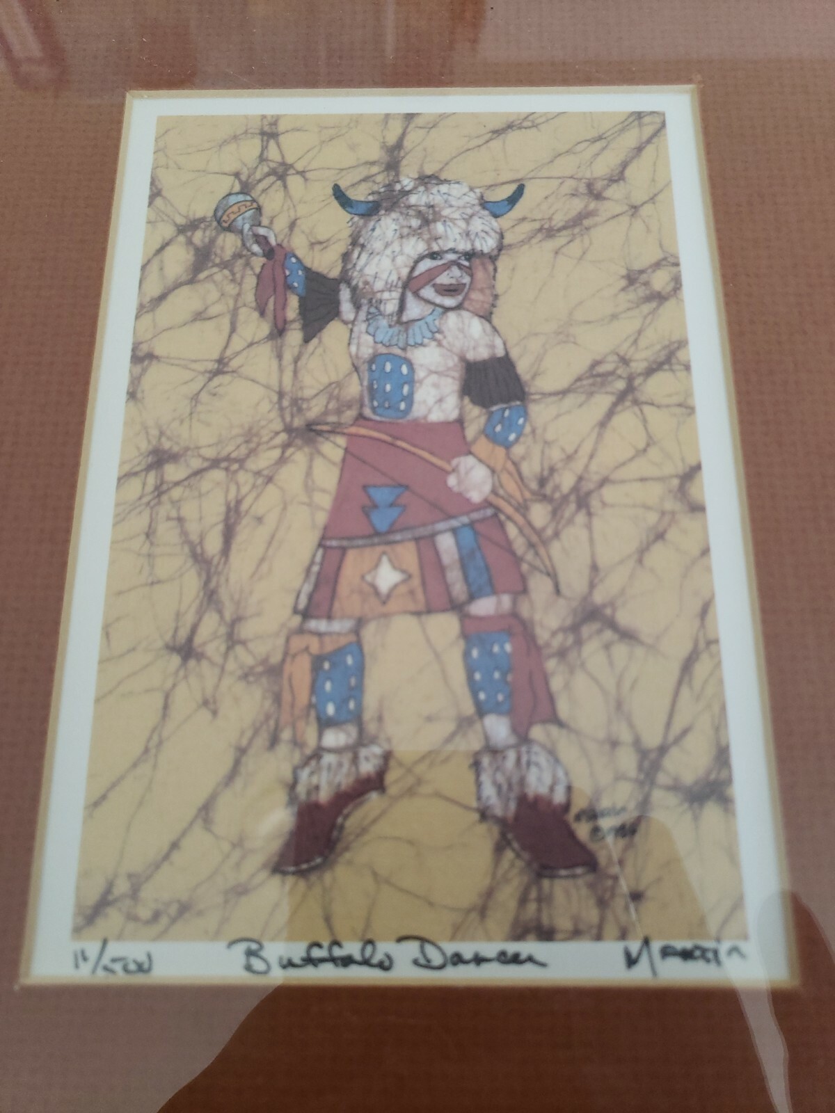 Dick and Trish Martin BATIK 1984 Buffalo Dancer 11/500 Signed BATIK | eBay