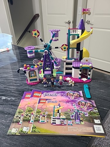 100% Complete LEGO Friends 41689 Magical Ferris Wheel and Slide W ...
