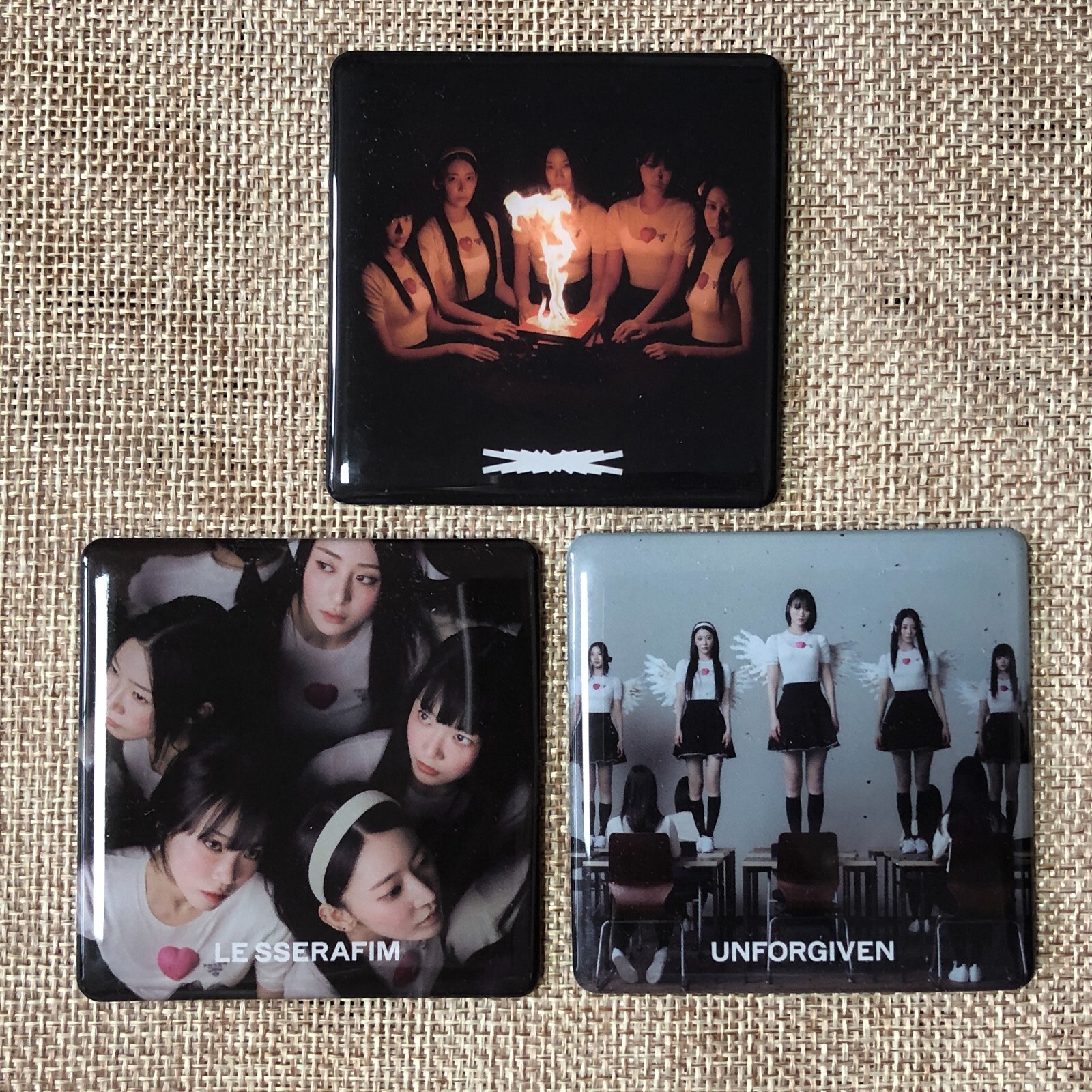 LE SSERAFIM GROUP [ UNFORGIVEN ] Official Magnet Set, 1st / New / Gift ...