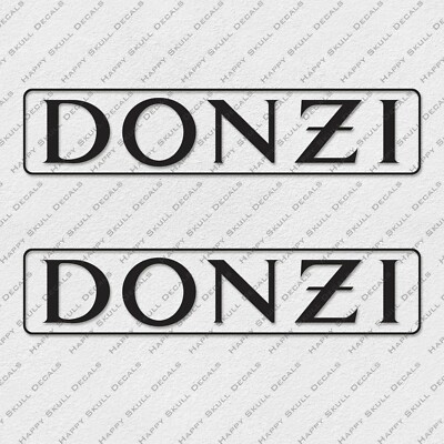 DONZI BOAT LOGO DECALS STICKERS Set of 2 36" LONG | eBay