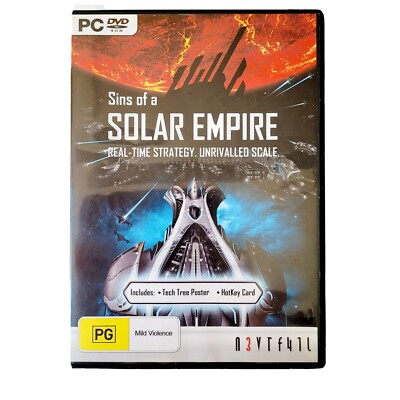 Sins of a Solar Empire PC Game Complete Manual Tech Tree Poster ...