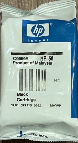 GENUINE HP 56 Black Ink Cartridge C6656A NEW Sealed In Package | eBay