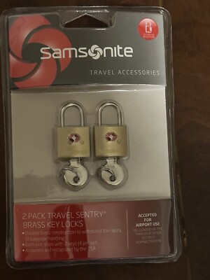 Samsonite 2 pack travel sentry brass key locks | eBay