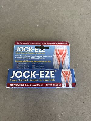 JOCK-EZE Flare Control Cream for Jock Itch Antifungal Cream 0.5oz | Exp ...