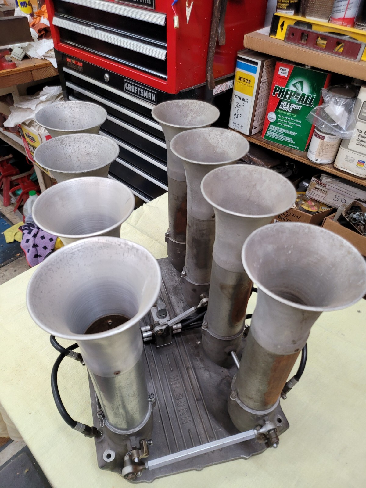 Vintage Original 426 HEMI HILBORN FUEL INJECTION RACING MANIFOLD SET UP ...