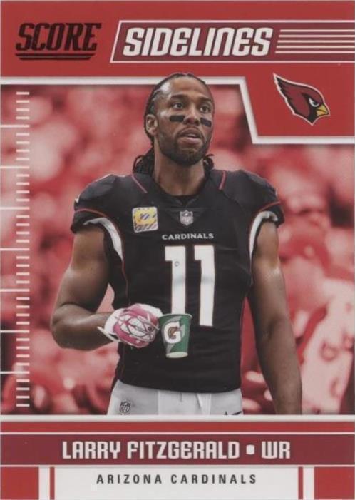 2018 Score - Sidelines Larry Fitzgerald #11 Red for sale online | eBay