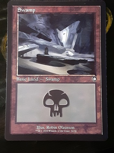 Swamp 34 Retro Frame , Commander The Brothers War ,Near Mint ,MTG, FREE ...