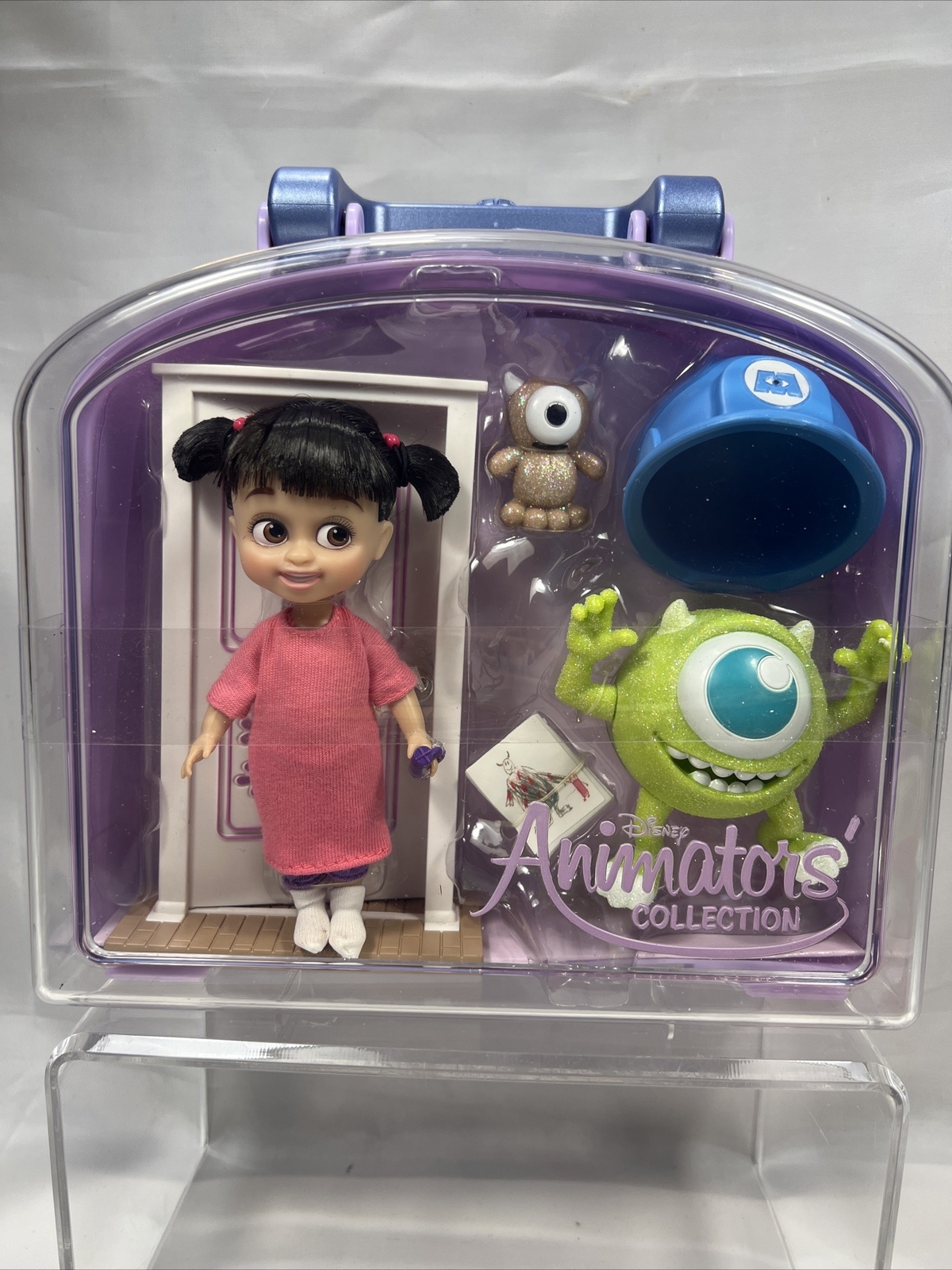 NEW Disney Store Animators Collection BOO Monsters Mini Doll Playset w ...