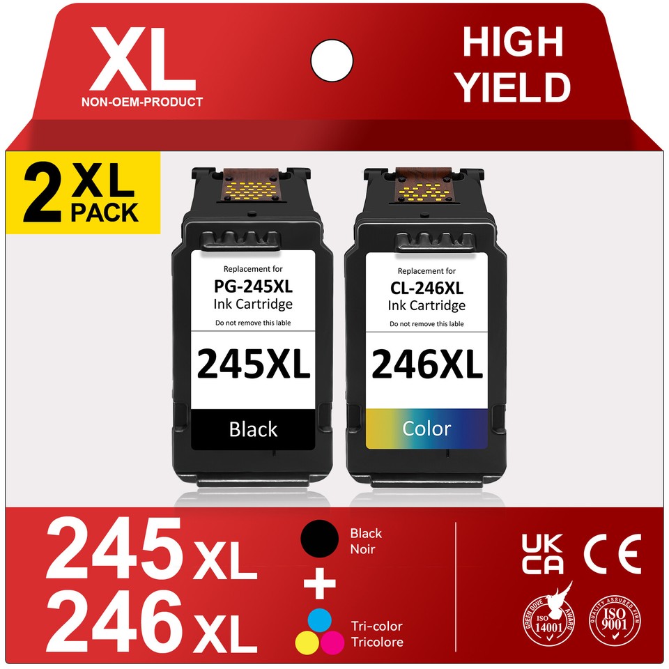 PG-245XL CL-246XL Ink Cartridge for Canon PIXMA MG2522 MG2520 TS3122 ...