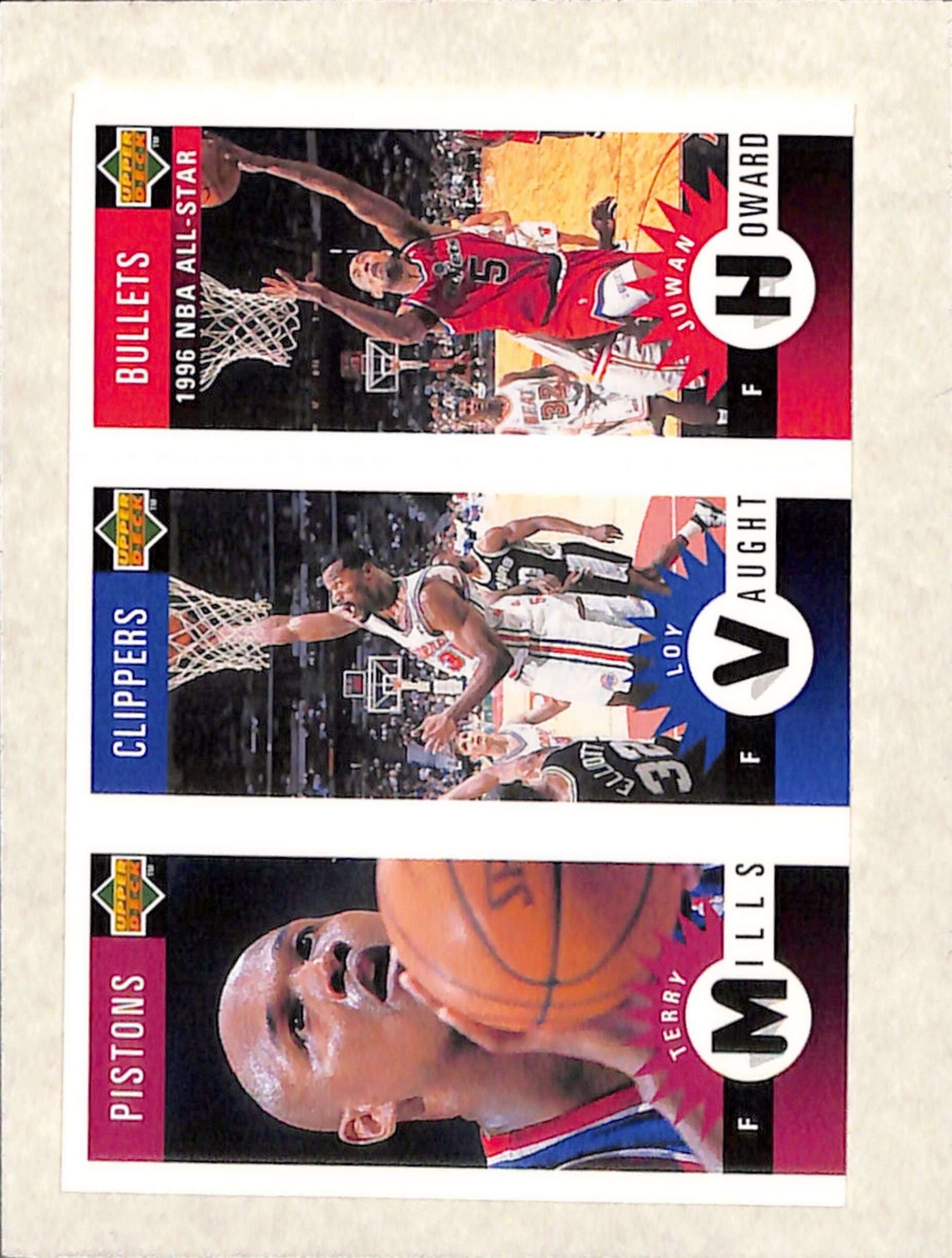 1999 Upper Deck Collector's Choice # Terry Mills Loy Vaught Juwan ...