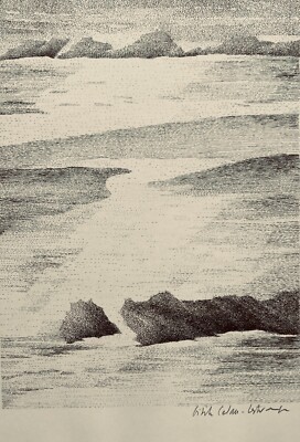 Celan Lestrange Gisèle-Gravure à l’eau-forte signée-L’océan-Femme de ...