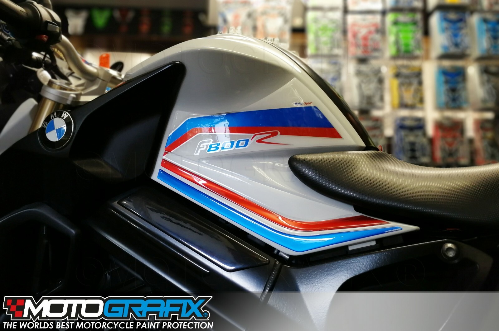 BMW F800R 2015 - 2019 Tank Kit / Knee Paint Protection Motografix Gel ...