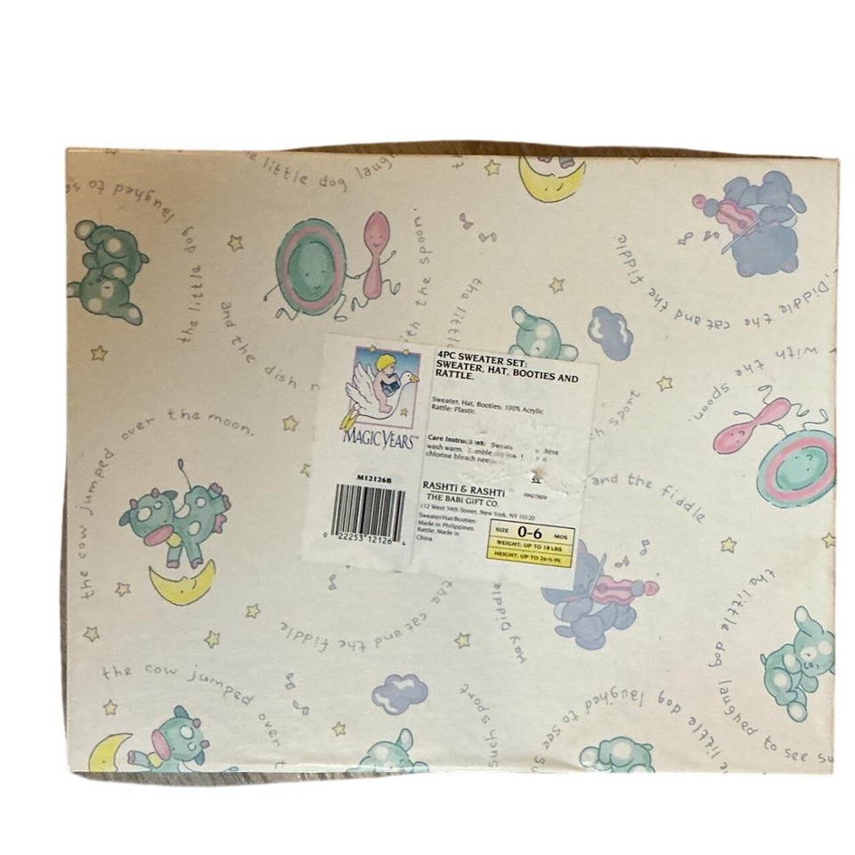Vintage Magic Years Baby Blue Sweater Gift Set 0–6 Months | Boxed | eBay