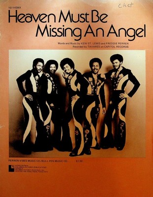 Heaven Must Be Missing an Angel Sheet Music Tavares 1976 | eBay
