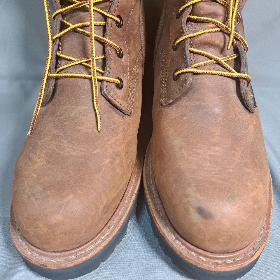 Red Wing 4420 8" Steel Toe Logger Max Boots Men's US10 E2 Brown Leather ...