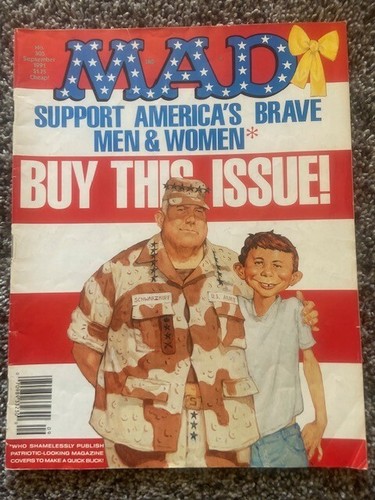 Vintage Mad Magazine Full Issue #305 September 1991 Support Our Troops ...