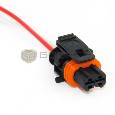 1x Connector 2-way 2 pin for Alternator Delco PT2044 | eBay