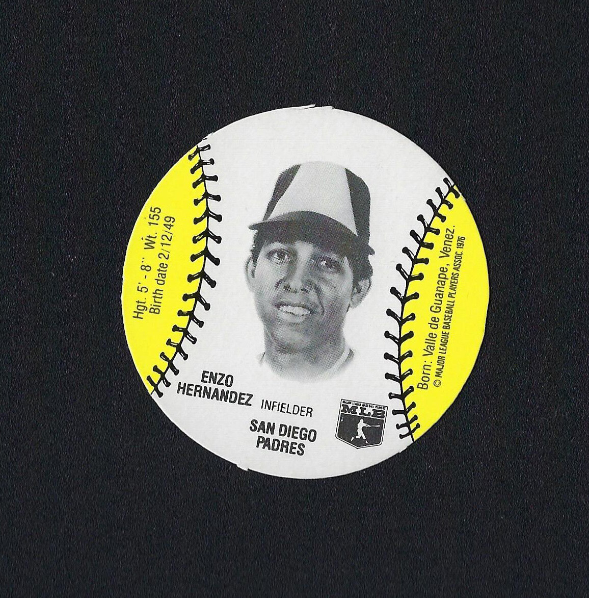 1977 MSA Burger Chef Discs ENZO HERNANDEZ San Diego Padres | eBay
