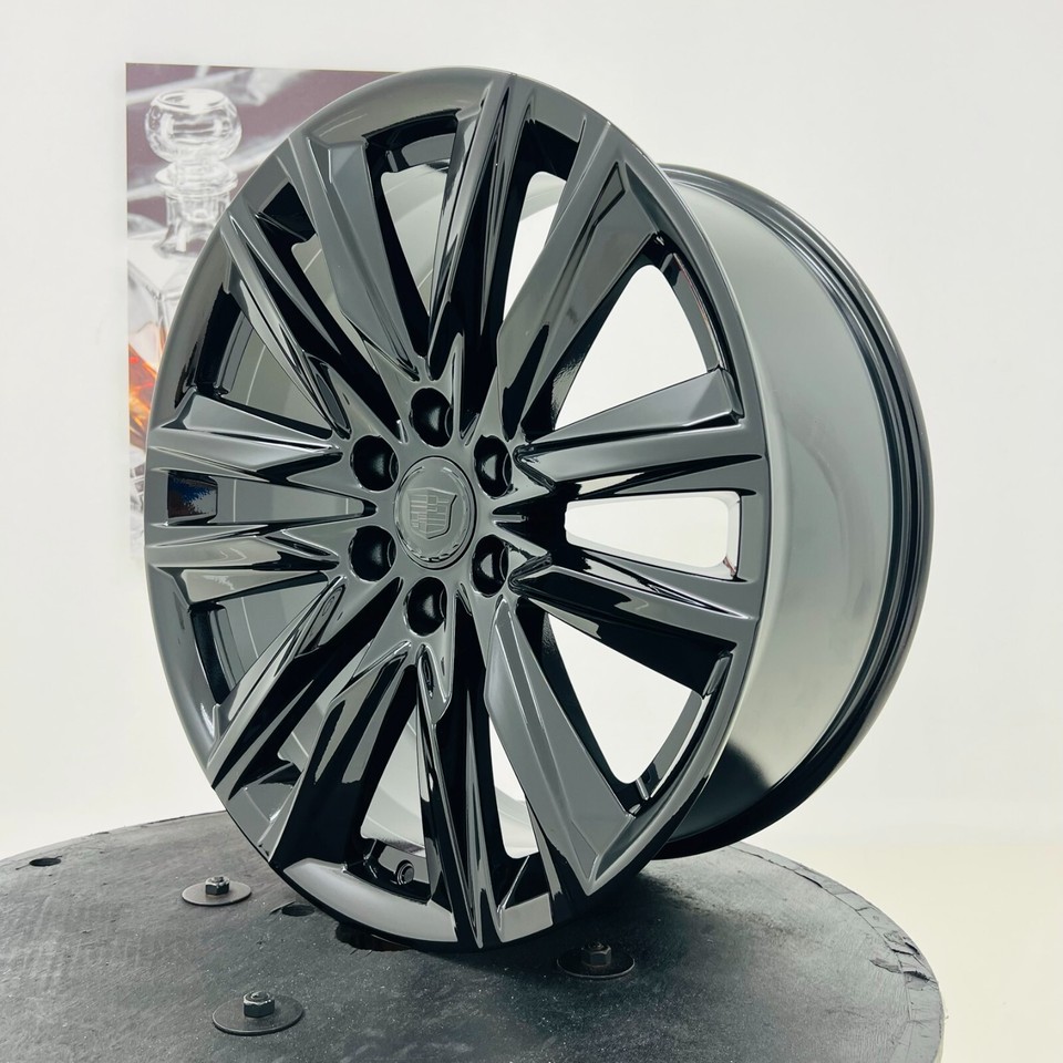 2024 Black Chevy Silverado Tahoe Suburban Wheels Rims RST GMC Sierra ...