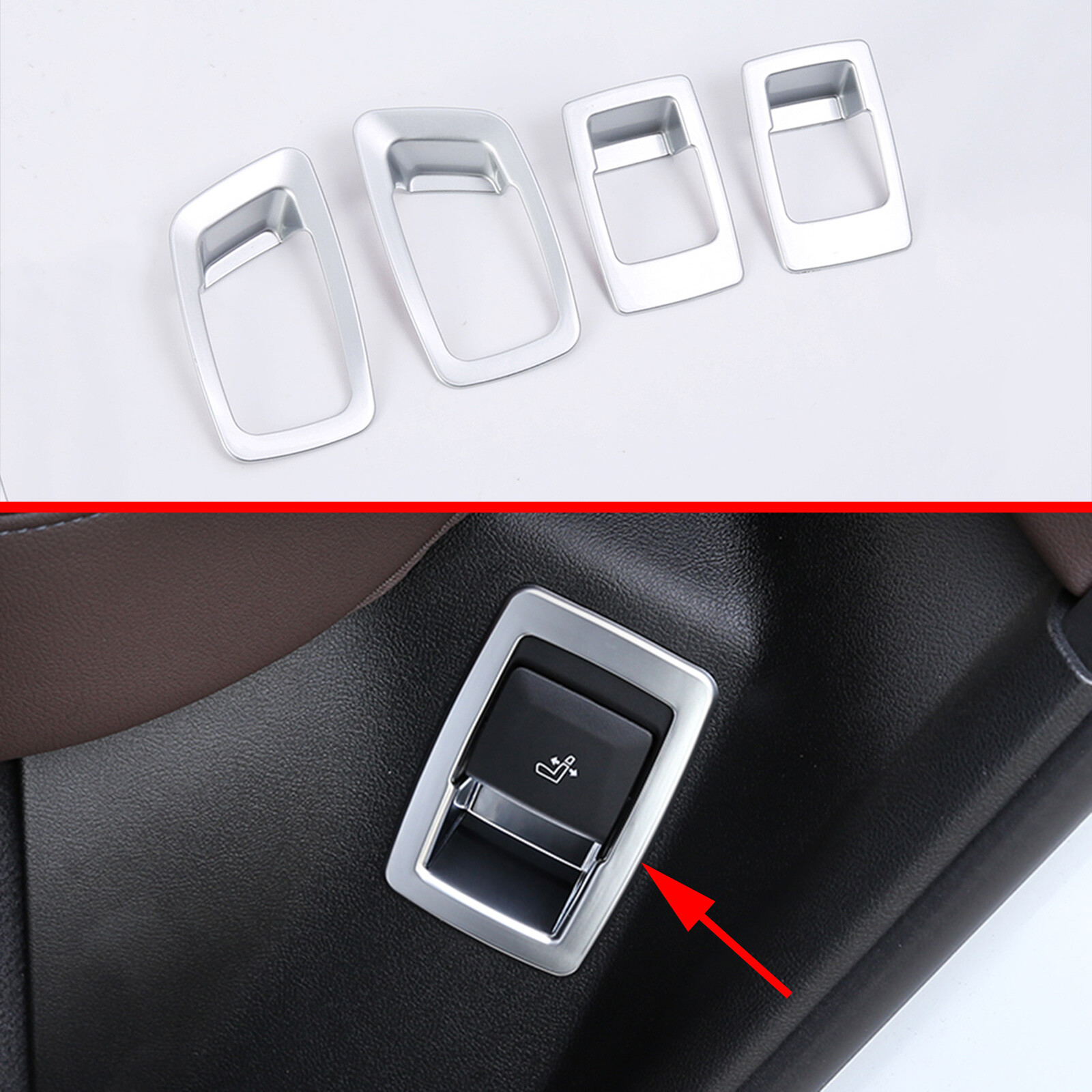 Matte Parts 4PCS For BMW X3 G01 2018-2021 Auto Seat Adjust Handle ...