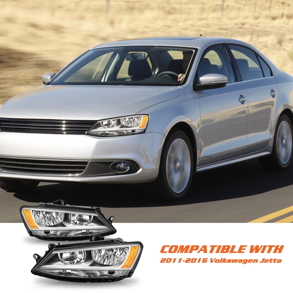 For 2011-2018 Volkswagen Jetta Headlights Assembly Replacement Front ...