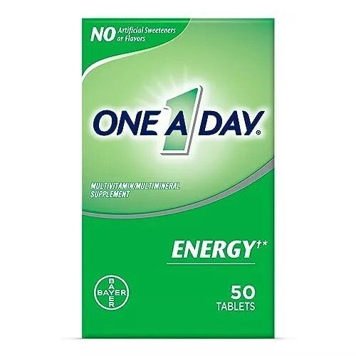 One A Day Energy Multivitamin, Supplement with 50 Count (Pack of 1 ...